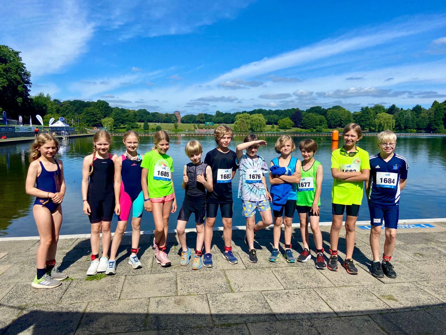 15 Eulenkids beim Suzuki-Kids Triathlon im Stadtpark